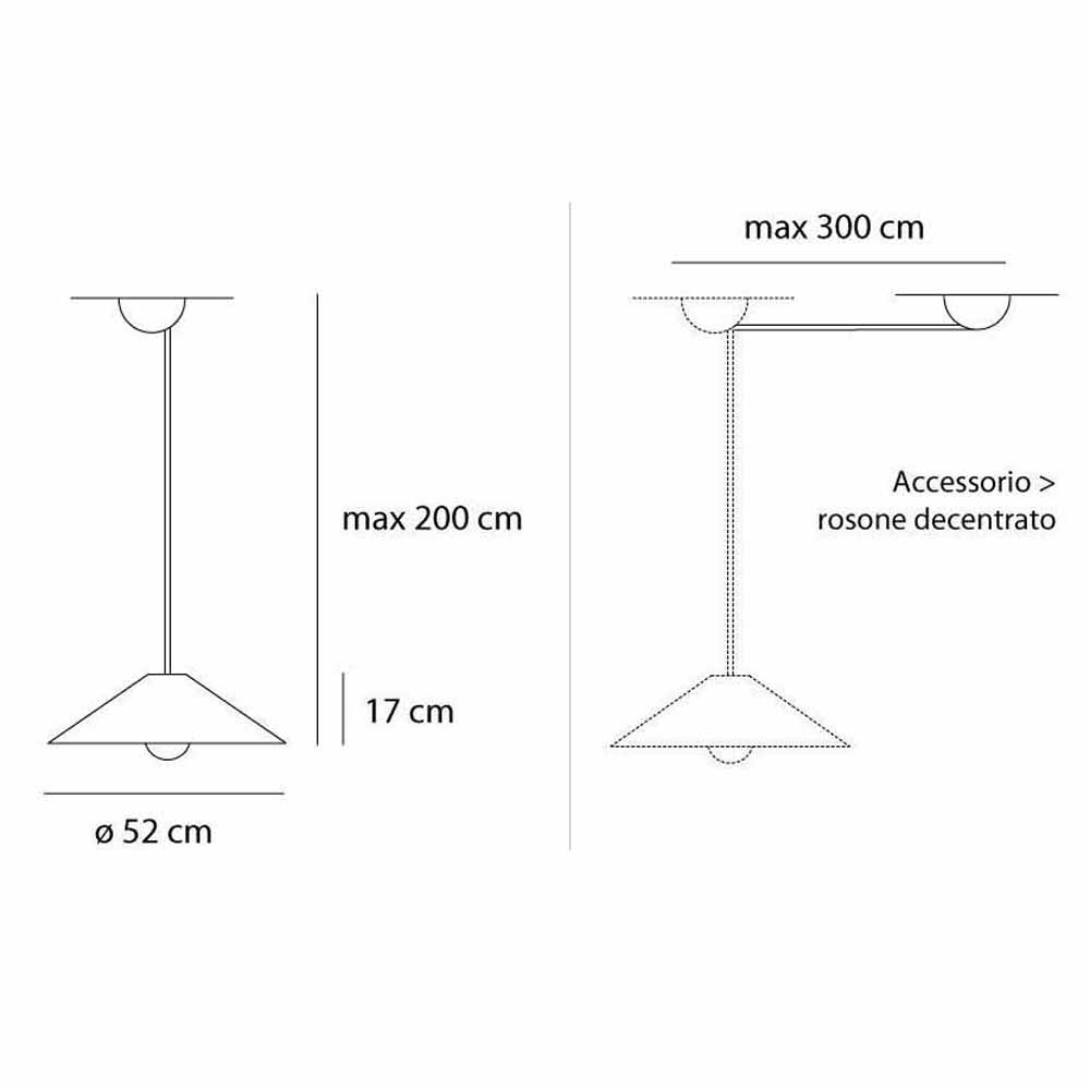 ACCESSORIO Aggregato suspension kit per sospensione decentrata Artemide ...